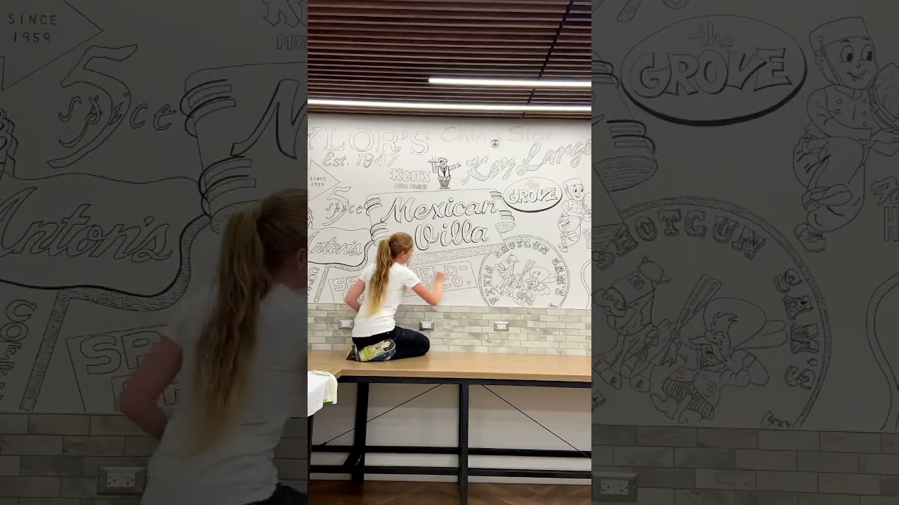 Polishing this Masterpiece: Finishing a Collage in the Lunchroom