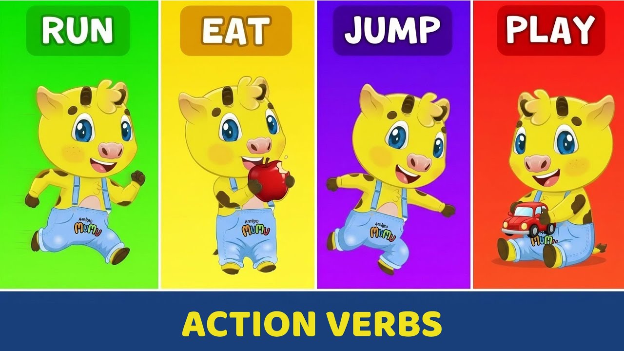 ENGLISH VERBS | ENGLISH FOR CHILDREN | AMIGO MUMU ENGLISH CLASS