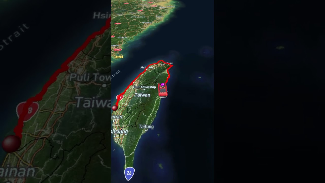 Taiwan🇹🇼 MAP animation #geography #taiwan #asia #mapping #southasia #subscribe to like