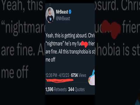 MrBeast deleted tweet about Chris Tyson