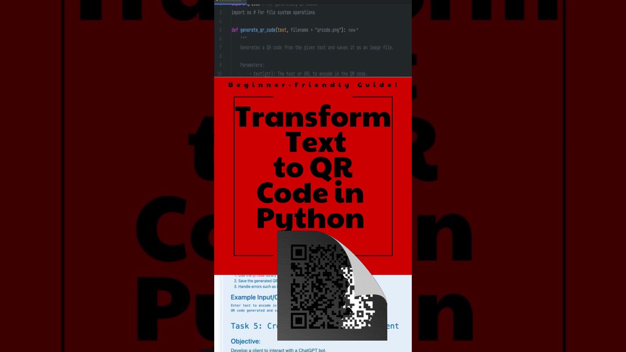 QR code Generation #python #pythonprogramming #learning #qr #qrcode #qrscanner #coding #project