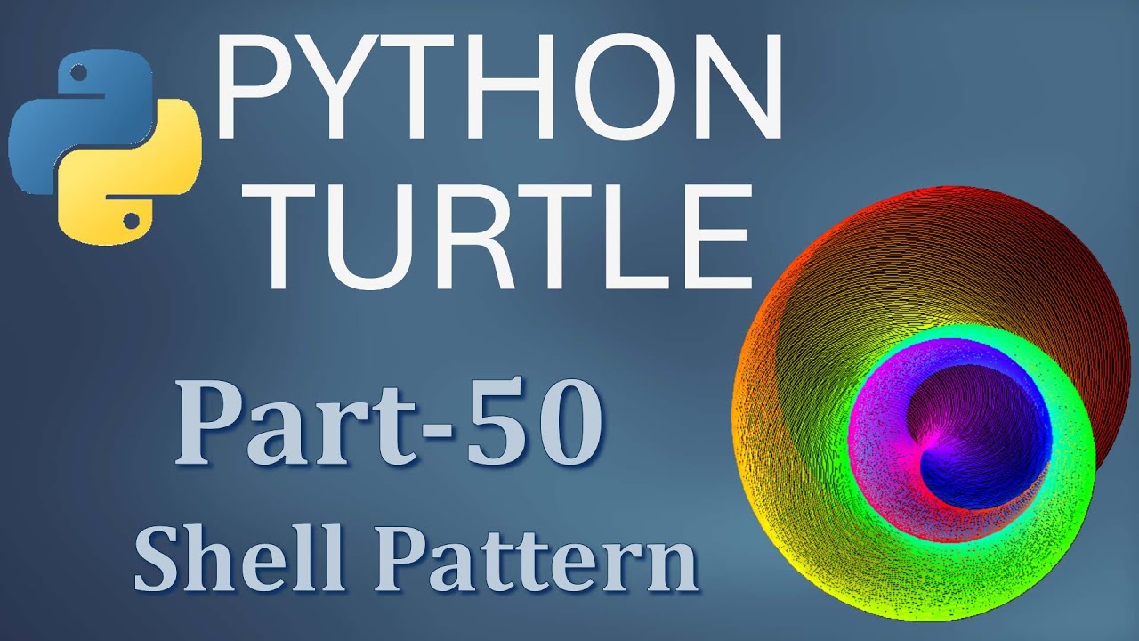 Draw a Colorful Shell Pattern with Python Turtle