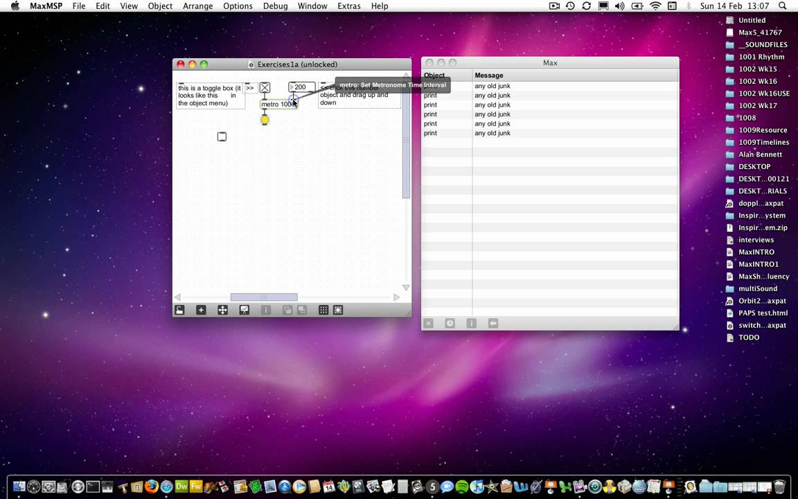 Max MSP Tutorial 01a1: Building a simple step-sequencer [1]