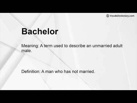 Bachelor Meaning