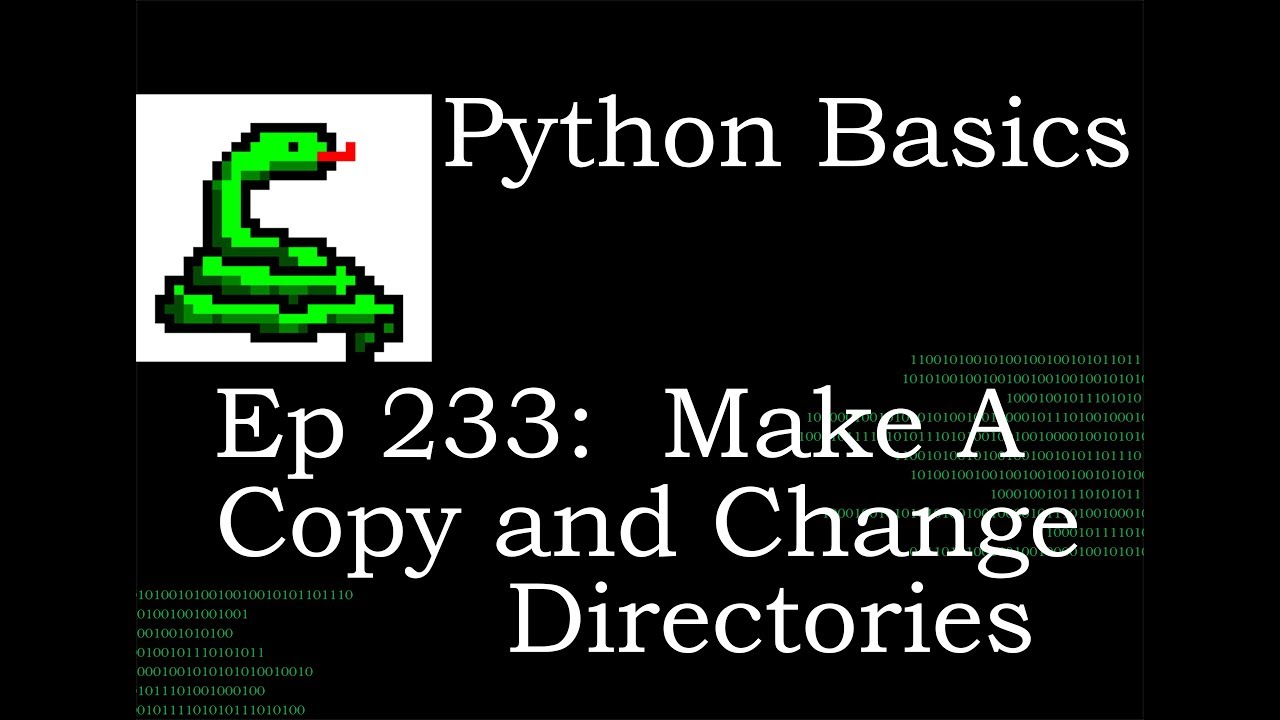 Python Basics Move a file to a different directory