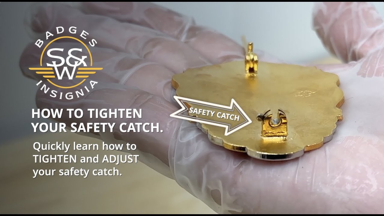 Smith & Warren: How to Tighten a Pin and Safety Catch on Your Badge.