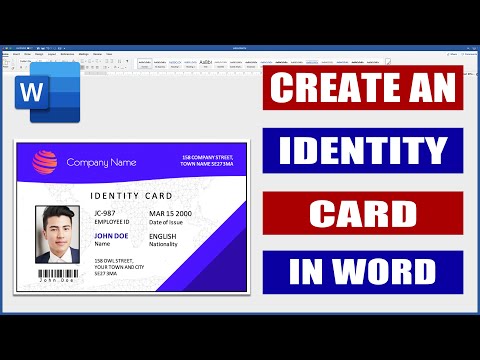 How to Create an ID Card in Word | Microsoft Word Tutorials