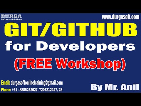 GIT/GITHUB for Developers (FREE Workshop) tutorials || by Mr. Anil On 11-12-2022 @8AM IST
