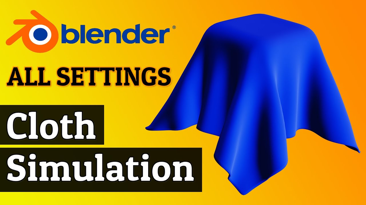 Cloth Simulation Settings | Blender 3.0 Tutorial