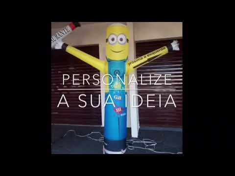 Boneco De Posto Colorido Preto/amarelo C/ Motor 12x S/ Juros | Mercado ...