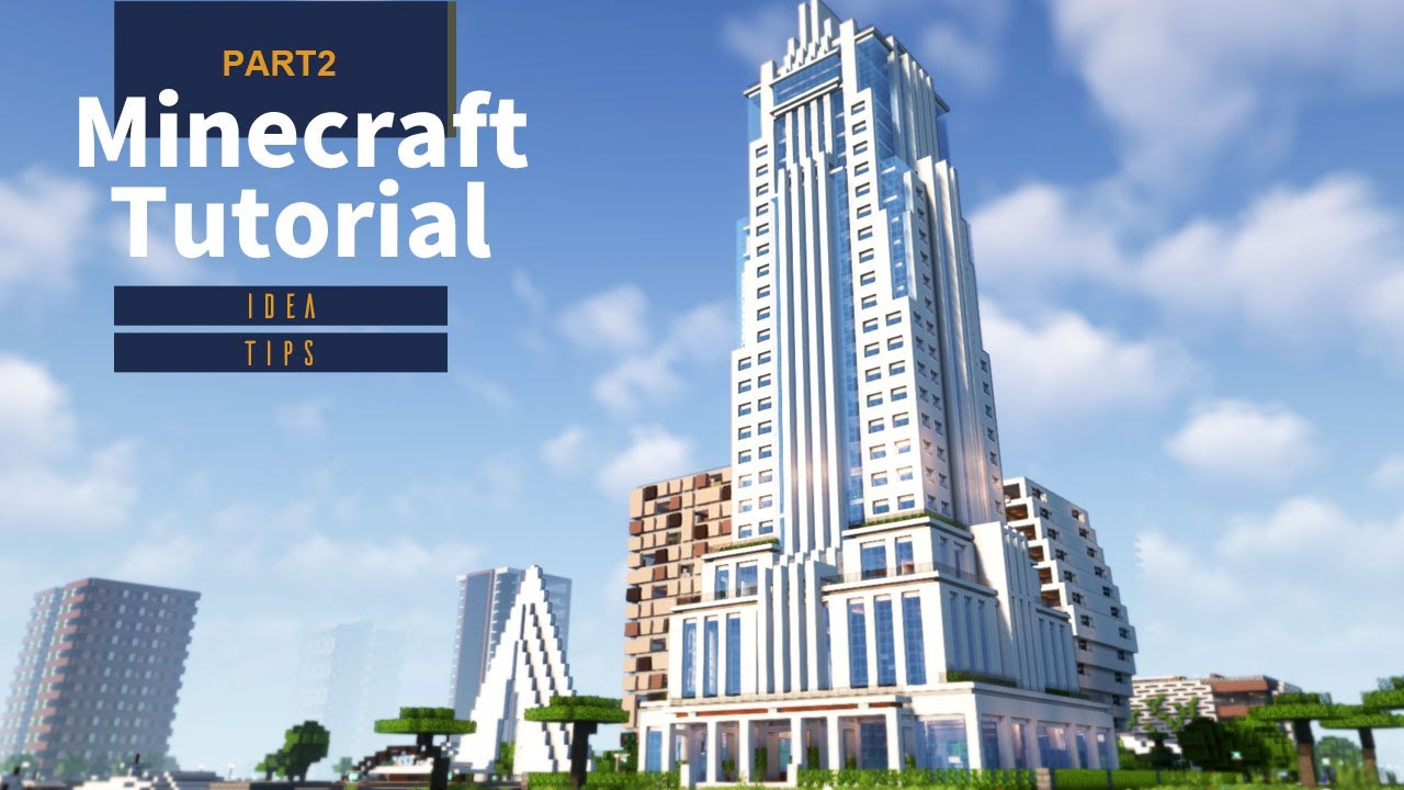 Minecraft: How to Build a Modern Skyscraper (PART2) | モダンなビルの作り方パート2(内装編) - Minecraft Builders