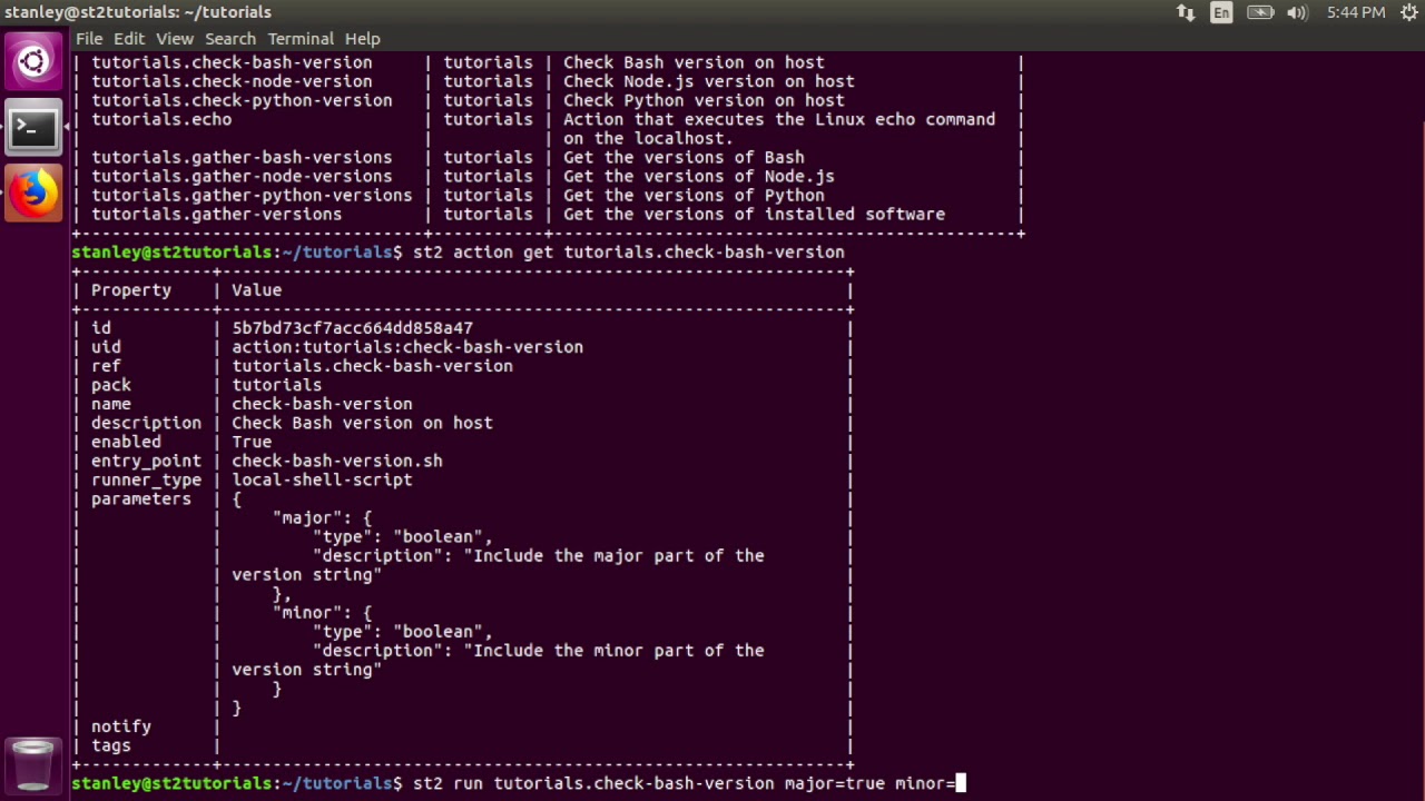 Actions - StackStorm Tutorials
