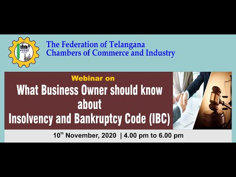 Webinar on what Business Owner should know about Insolvency and Bankruptcy Code (IBC)