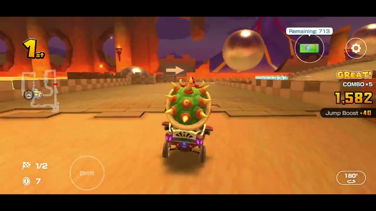 Mario Kart Tour - GBA Bowser's Castle 4 [1080p HD]
