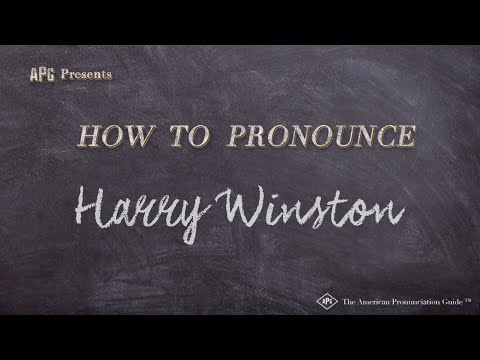 How to Pronounce Harry Winston (Real Life Examples!)