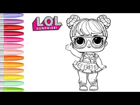 Coloring LOL Surprise Dolls Bon Bon Coloring Page For Kids LOL Surprise Dolls Colouring Book Pages