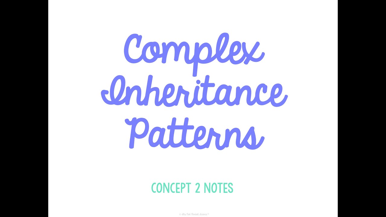 Unit 5 Heredity Concept 2 Notes *UPDATED*