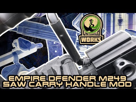 🪚 unw M249 saw / fn minimi kit for empire d'fender paintball marker・ 3D ...