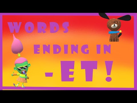 Rhyming Words Ending in -ET! | Phonics! | Learning videos for kids!