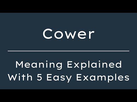 What Does Cower Mean? Cower Meaning in English With 5 Example Sentences
