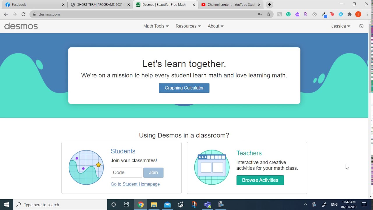 Creating a Desmos Activity