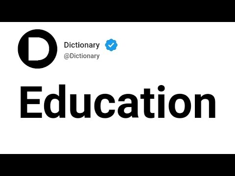 Education Meaning In English