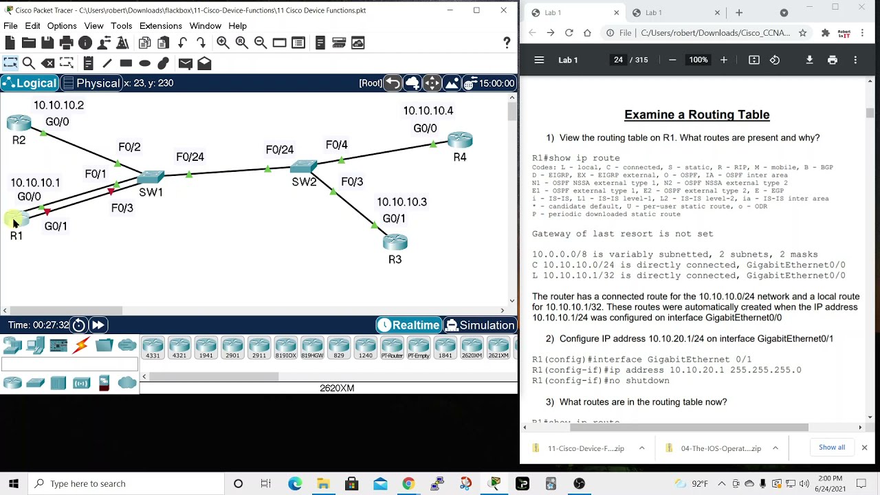 CCNA Lab: Flackbox Lab 2 - Cisco Device Functions