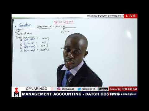 COSTING METHODS - BATCH COSTING