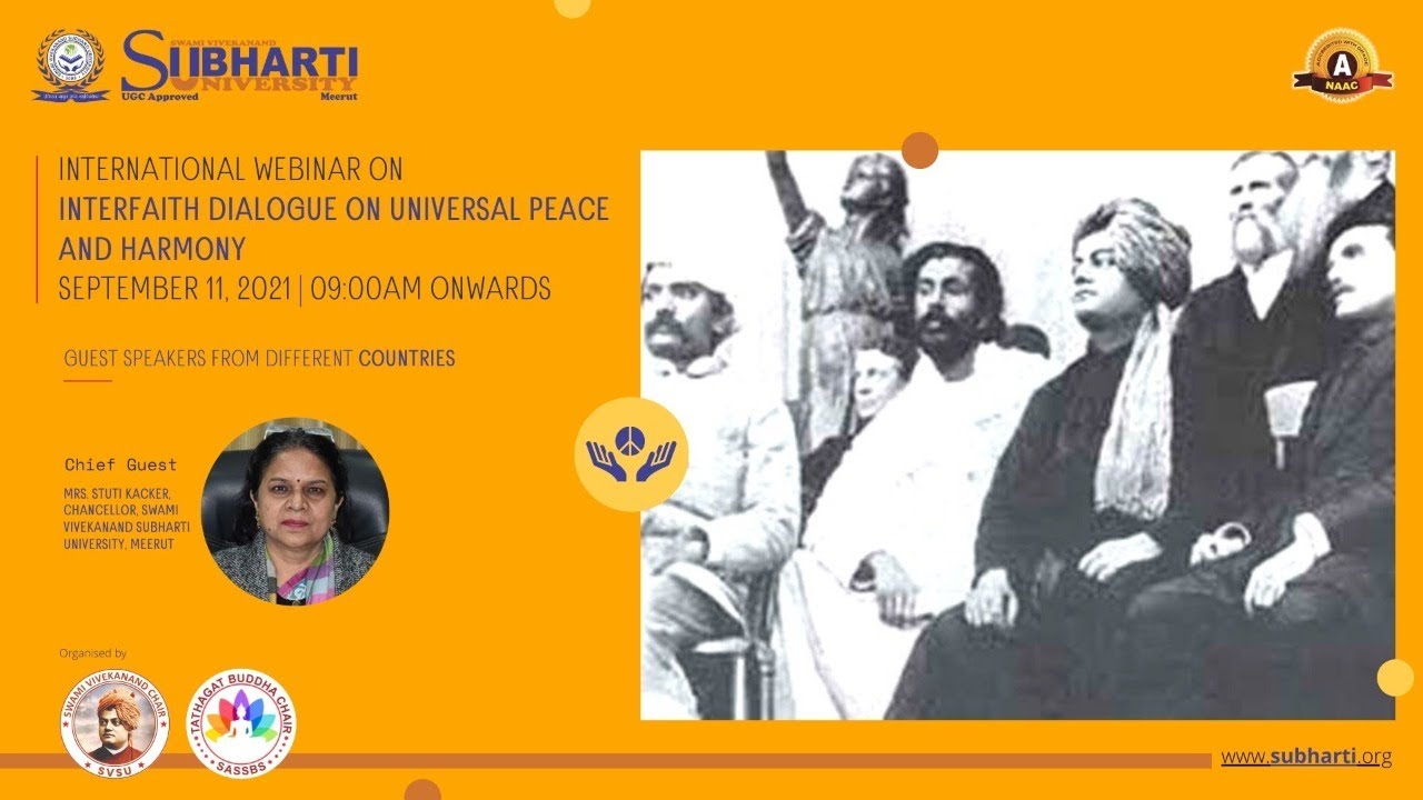 International Webinar on Interfaith Dialogue on Universal Peace and Harmony