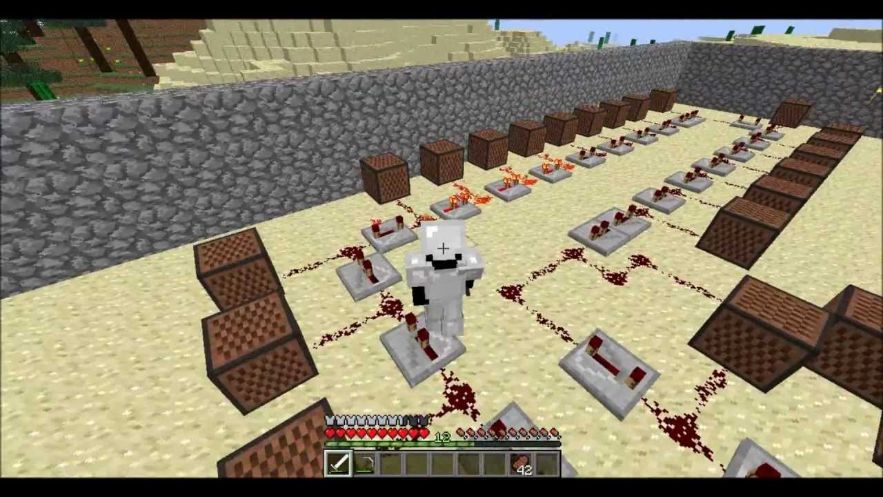 Minecraft - Keyboard Cat Song with noteblocks!