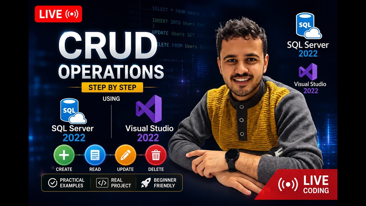 CRUD Operation Using SQL Server 2022 & C# ASP.NET MVC (Database First)
