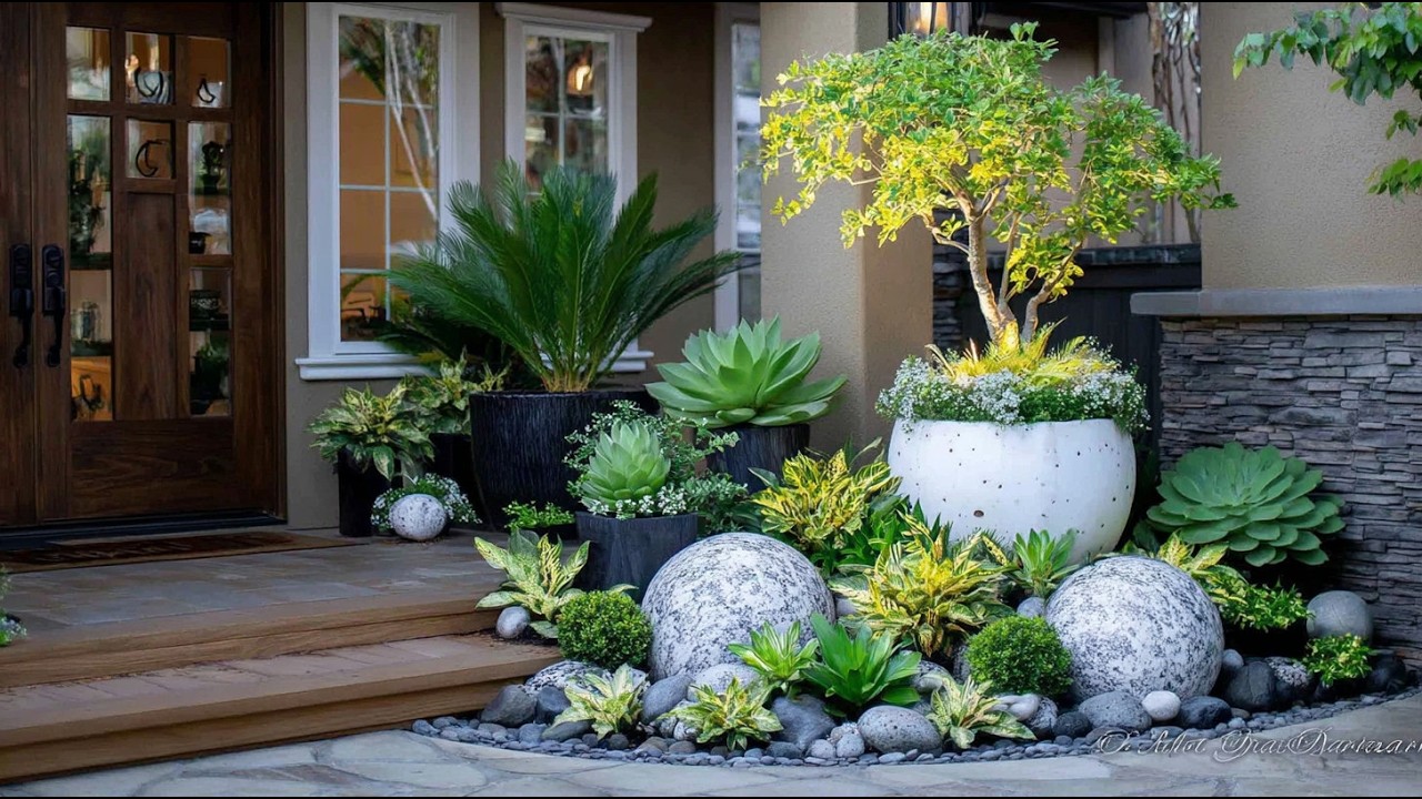 10 Stone Craft Garden Decor Ideas for a Beautiful Front Yard Landscaping