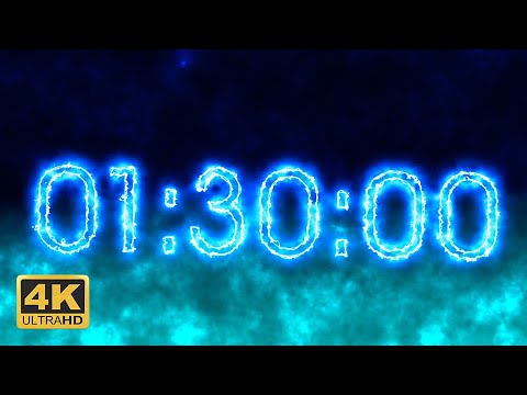 1 Hour 30 Minutes Countdown Timer - Electric ⚡☄[4K]