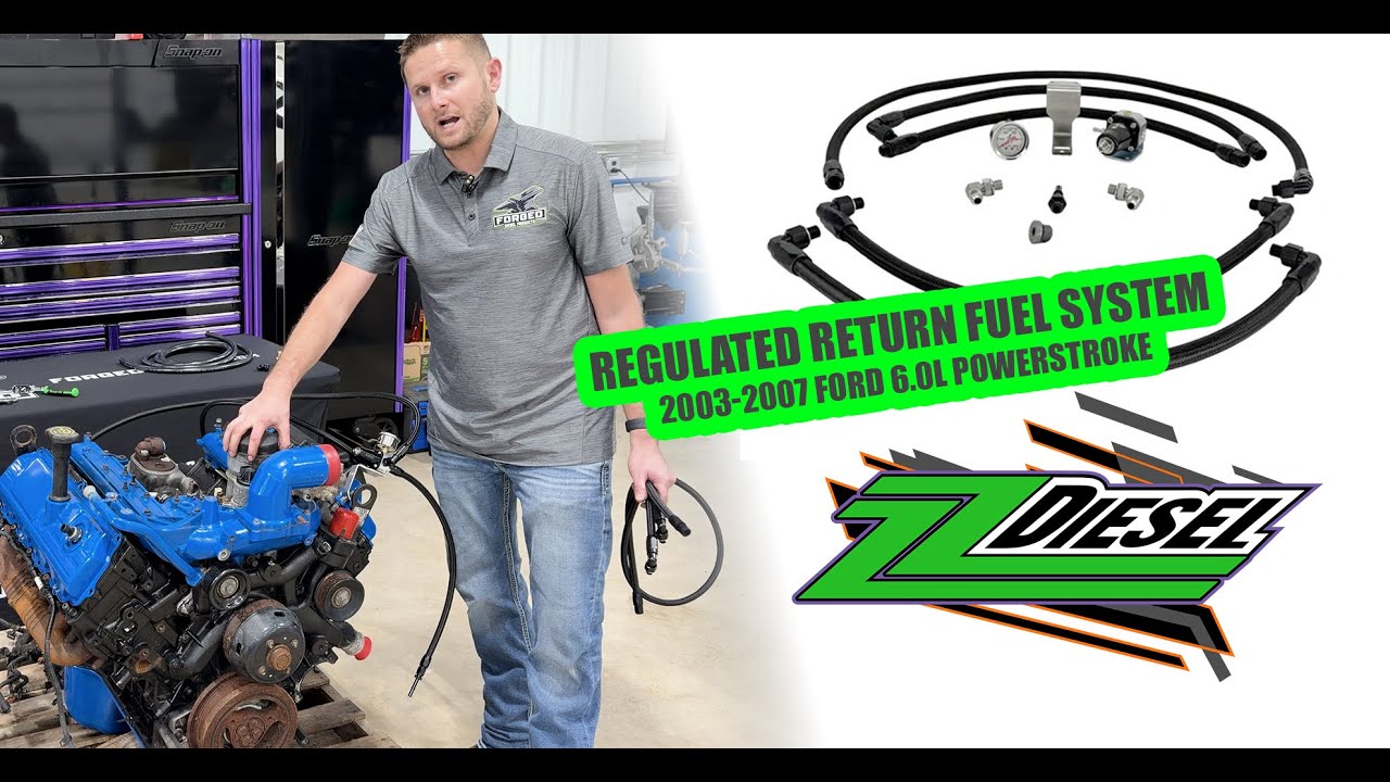 Forged Diesel Regulated Return Fuel System, 2003-2007 Ford 6.0L Powerstroke