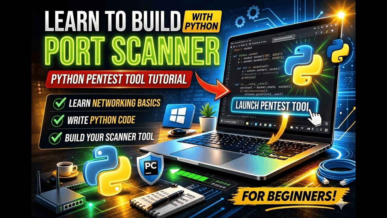 Build a Port Scanner with Python | Network Scanning Tutorial for Beginners
