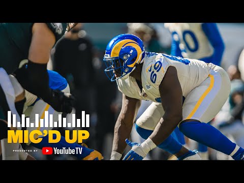 "He Hit Him With the Circle Button" Sebastian Joseph-Day Mic'd Up vs. Eagles | Los Angeles Rams