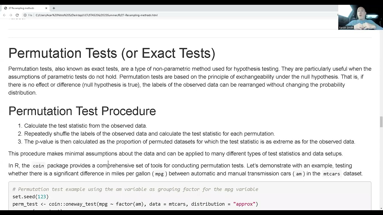 27 Resampling methods