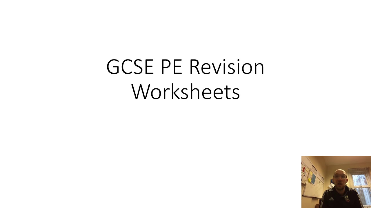 GCSE PE Revision Worksheets