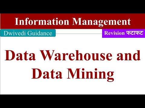 Data Warehouse and Data Mining, Information management