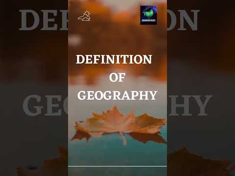 Definition of Geography by Richard Hartshorne