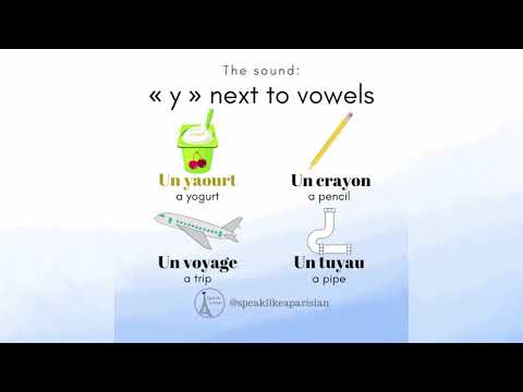 How to pronounce the letter "Y" next to vowels in French