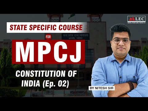 Constitution of India - Part 2 Video Lecture - Crash Course for Judiciary Exams