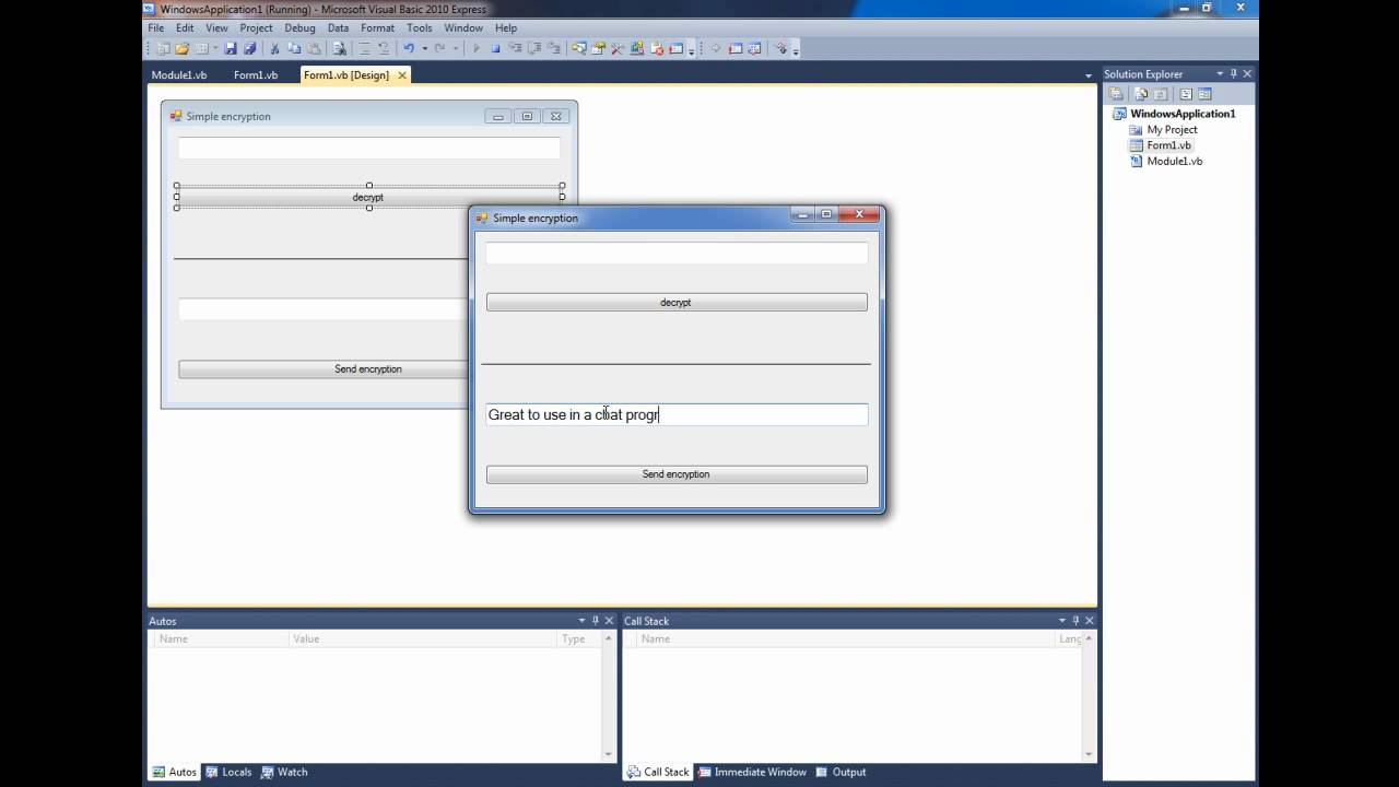 How to Encrypt in VB.Net EASY !!