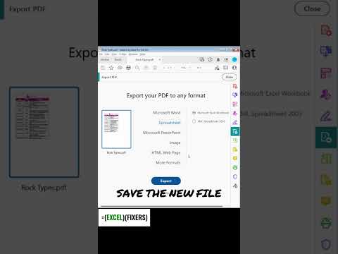 How to Convert PDFs to Excel Spreadsheets