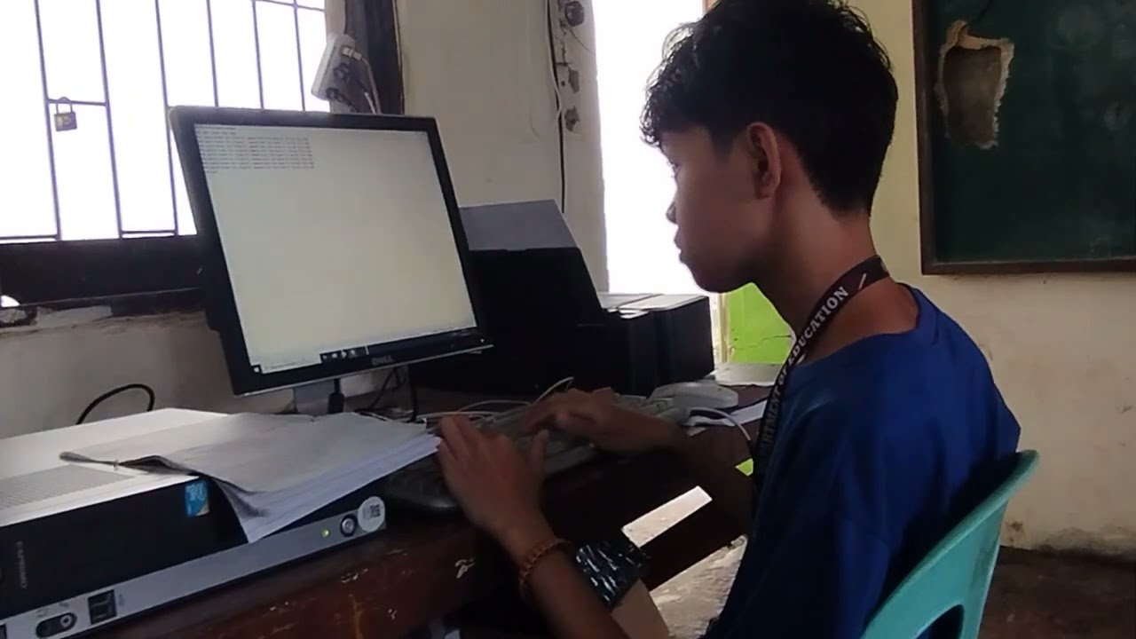 Output in grade 9 css by group -computer setup,encoding, printer setup