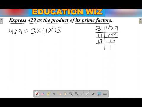 Express 429 as the product of its prime factors | Express 429 as a product of its prime factors.