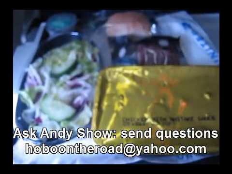 United Airlines Tasty SHIT --- ake Meal on Plane