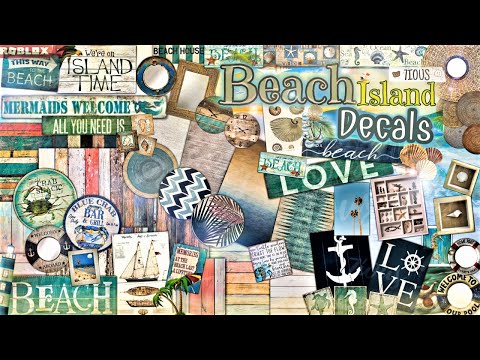 Decals Codes Beach & Island Themed | Decals Ids | Bloxburg ROBLOX