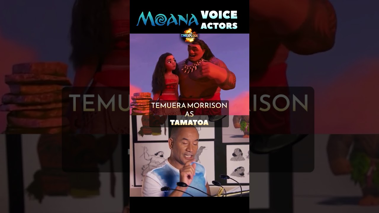Voices Behind MOANA #disney #moana #therock
