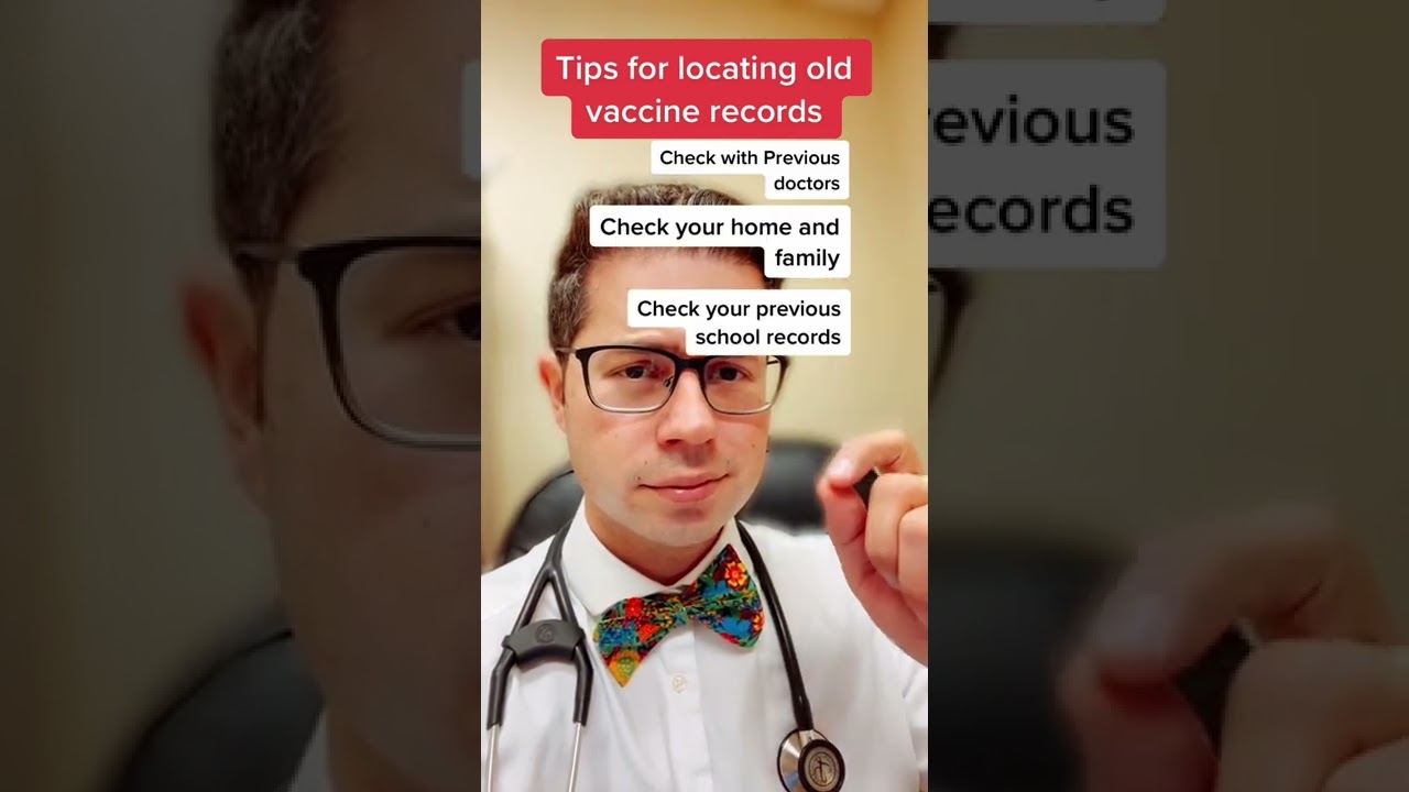 How to locate old vaccine records #vaccine